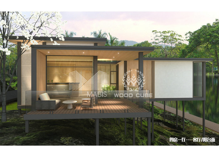Reliable Modern Style Modular Homes , Aluminum Alloy Cover Contemporary ...